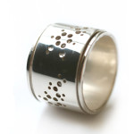 Serotonin Ring – Sterling Silver – – | Molecule Jewellery